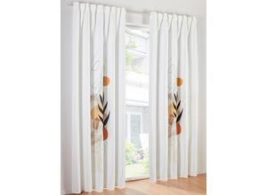6933897920479 - Vorhang HEINE HOME Gr 2 weiß (sanftes weiß) B135cm H175cm Polyester Gardinen