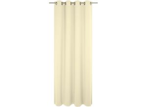 4004567427603 - Vorhang WIRTH Sunday beige (creme) Gardinen 205cm Ösen 142cm Baumwolle Polyester nach Maß B142cm H205cm