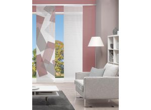 4056751513883 - Schiebegardine VISION NAYAH Gr 1 rot (bordeaux) B60cm H260cm Polyester Gardinen SCHIEBEVORHANG BAMBUS DIGITALDRUCK