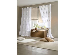 6941446656274 - Gardine HEINE HOME Gardinen Gr 245 cm Multifunktionsband 140 cm grau Halbtransparente Gardinen