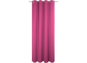 4004567421182 - Vorhang WIRTH Dim out pink Gardinen 265cm Ösen 142cm Polyester nach Maß B142cm H265cm