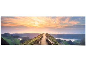 8714597587722 - Poster REINDERS Morgenröte Sonnenaufgang - Ausblick - Landschaft - Berge bunt (farbe bild(er) mehrfarbig) B158cm H53cm Papier Bilder