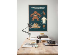 4055065191084 - Wandbild KOMAR Star Wars Hungry Monsters bunt (farbe bild(er) bunt) Disney 1 Stk Vlies Bilder 30 x 40 cm (Breite x Höhe) - Kinderzimmer Dekoration