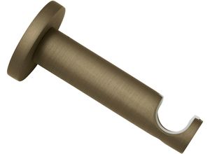 4003018333654 - Wandträger Kira 1-Lauf offen braun (cappuccino) B19cm H9cm L9cm Ø19cm Gardinenstangenhalterungen Serie Gardinenstange Kira