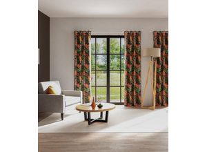4043343679102 - Vorhang Ember Gr 1 schwarz B135cm H245cm Obermaterial 92% Polyester 8% Leinen Gardinen Fertigschal