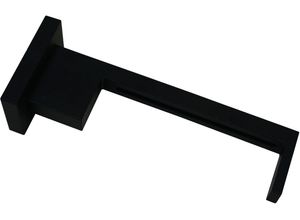 4003018379300 - Wandträger Multiträger schwarz (schwarz matt) SCHÖNER WOHNEN-KOLLEKTION Gardinenstangenhalterungen Serie Einzelprogramm Matteo rechteckig