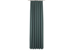 4004567443290 - Vorhang WIRTH Torbole blau (petrol) Gardinen 235cm Kräuselband 132cm Baumwolle Polyester nach Maß B132cm H235cm