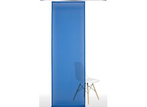 4016318277061 - Schiebegardine Gardinen Gr 245 cm Klettband 60 cm blau Schiebegardinen transparent Gardine HxB 245x60