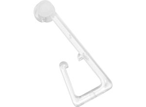 4003018343172 - Gardinenhaken Haken für Stoffösen Gr 1 transparent 10 Kunststoff Gardinenbefestigungen Serie Stoffösen