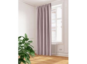 4056751531832 - Vorhang HOME WOHNIDEEN JONALU Gr 1 rosa (rosé) B140cm H300cm Polyester Gardinen Kombibandschal Dekostoff SOFT Raumhoch