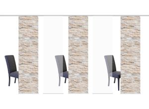 4056751261388 - Schiebegardine HOME WOHNIDEEN WALLIS Gr 1 weiß (wollweiß) B60cm H245cm Polyester Gardinen HxB 245x60 inkl Befestigungszubehör