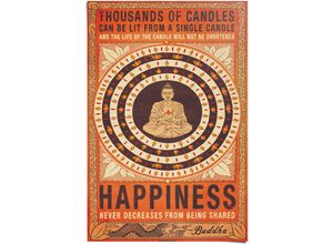 8714597364828 - Poster REINDERS Buddha Happiness rot (farbe bild(er) rot) B61cm H915cm Papier Bilder