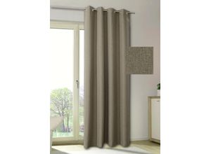 4025358025099 - Vorhang MY HOME MAILAND braun B140cm H235cm Polyester Gardinen blickdicht verschiedene Farben 140 x 235 Sicht- und Lichtschutz
