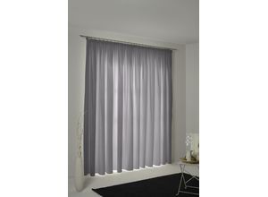 4004567481728 - Vorhang WIRTH WirthNatur grau (dunkelgrau) Gardinen 325cm Kräuselband 127cm Baumwolle nach Maß B127cm H325cm