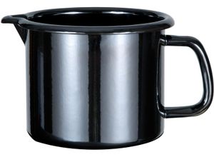 4005643255141 - Milchtopf Profi-Black-Star Stahl-Emaille (1-tlg) 15 Liter Induktion schwarz