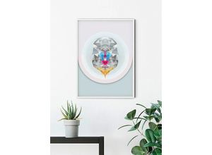 4055065152719 - Bild KOMAR Baboon bunt (farbe bild(er) bunt) B30cm H40cm Papier Holz Bilder Wandbild zur Dekoration - ohne Rahmen