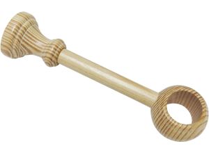 4003018056331 - Gardinenstangenhalter Träger geschlossen für Ø 28 mm Gr 1 beige (kiefer) L17cm Ø28cm Gardinenstangenhalterungen Serie Gardinenstangen-Set Lugano Classic Ø 28 mm