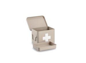 4003368192406 - Aufbewahrungsbox ZELLER PRESENT Medizinbox beige B225cm H155cm T165cm Metall Aufbewahrungsboxen Metall