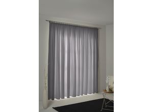 4004567481674 - Vorhang WIRTH WirthNatur grau (dunkelgrau) Gardinen 275cm Kräuselband 127cm Baumwolle nach Maß B127cm H275cm