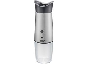 4006664346177 - Salz- Pfeffermühle GEFU VELO transparent H208cm Ø64cm Küchenmühlen Kippsensor für automat Mahlen einstellbare Mahlstufen LED-Anzeige