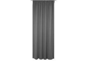 4004567508920 - Vorhang WIRTH Newbury Gardinen Gr 145 cm Multifunktionsband 130 cm grau Schlafzimmergardinen nach Maß