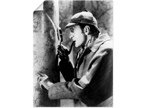 4057738724483 - Wandbild ARTLAND Sherlock Holmes 1939 Bilder Gr B H 45 cm x 60 cm Poster Film Hochformat 1 St schwarz Bild Poster Bilder als Leinwandbild Wandaufkleber oder in versch Größen