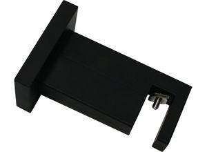 4003018379287 - Wandträger Slim schwarz (schwarz matt) SCHÖNER WOHNEN-KOLLEKTION Gardinenstangenhalterungen Serie Einzelprogramm Matteo rechteckig