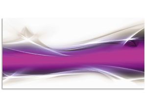4057738977216 - Wandbild ARTLAND Kreatives Element Bilder Gr B H 60 cm x 30 cm Alu-Dibond-Druck Gegenstandslos Querformat 1 St lila Bild Leinwandbild Kunstdrucke Bilder als Alubild Leinwandbild Wandaufkleber oder Poster in versch Größen