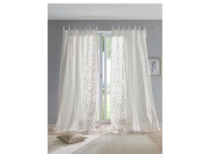 6941446673783 - Gardine HEINE HOME Gr 4 weiß B140cm H245cm Polyester Gardinen