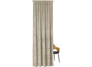 4005414506816 - Vorhang MUSTERRING Velvet Gr 1 bunt (beige grau hellbraun) B130cm H250cm Polyester Gardinen JustB