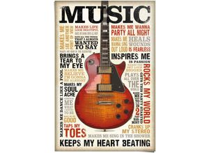8714597365962 - Poster REINDERS Music is Passion braun (farbe bild(er) braun) B61cm H915cm Papier Bilder