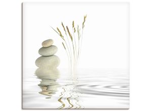 4055327252997 - Wandbild ARTLAND Zen Friede Bilder Gr B H 30 cm x 30 cm Leinwandbild Zen quadratisch 1 St weiß Bild Poster Bilder als Alubild Leinwandbild Wandaufkleber oder in versch Größen