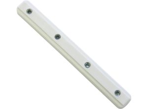 4003018281450 - Gardinenstangenhalter Schienenverbinder Gr 1 weiß B1 H05 L086 Gardinenstangenhalterungen Serie Aluminium-VHS Set