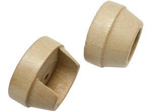 4003018005544 - Gardinenstangenhalter Wandlager für Ø 28 mm Holz Gardinenstangenhalterungen Gr Länge 17 cm beige (natur) Gardinenstangenhalter Gardinenstangenhalterungen Serie Gardinenstangen-Set Lugano Classic Ø 28 mm