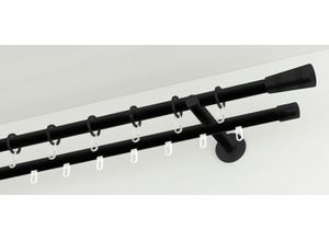 4003018365815 - Gardinenring Chicago Gr 1 schwarz (schwarz matt) Ø2cm Metall Gardinenbefestigungen Serie Einzelprogramm Chicago Ø 20 mm