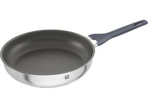 4009839683985 - Bratpfanne ZWILLING Simplify silber (silberfarben grau) Ø28cm Pfannen Keramikbeschichtung Stay-Cool-Griffe Sandwichboden