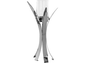 4042911441844 - Kerzenleuchter FINK VIVAS silber (silberfarben) H525cm Ø33cm Edelstahl Glas Kerzenhalter Teelichthalter inkl Glas vernickelt 4042911441844 - Kerzenleuchter FINK VIVAS silber (silberfarben) H525cm Ø33cm Edelstahl Glas Kerzenhalter Teelichthalter inkl Glas vernickelt