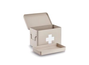 4003368192413 - Aufbewahrungsbox ZELLER PRESENT Medizinbox beige B32cm H21cm T20cm Metall Aufbewahrungsboxen Metall
