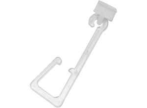 4003018379416 - Gardinenhaken Haken für Stoffösen mit Gleiter transparent 8 Stk SCHÖNER WOHNEN-KOLLEKTION Gardinenbefestigungen Serie Einzelprogramm Matteo rechteckig