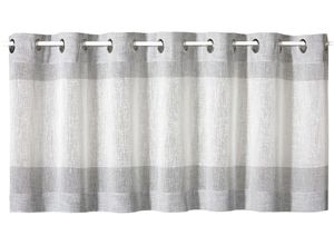 4007863638056 - Scheibengardine Sander Gr 1 grau (anthrazit) B140cm H50cm Polyester Gardinen HxB 50x140 mit modernem Streifen Design 4007863638056 - Scheibengardine Sander Gr 1 grau (anthrazit) B140cm H50cm Polyester Gardinen HxB 50x140 mit modernem Streifen Design