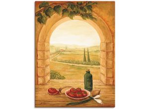 4055327148160 - Wandbild ARTLAND Fensterblick Bilder Gr B H 30 cm x 40 cm Leinwandbild Fensterblick 1 St braun Bild Leinwandbild Kunstdrucke Bilder als Alubild Leinwandbild Wandaufkleber oder Poster in versch Größen