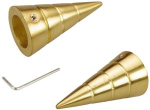 4016318279263 - Gardinenstangen-Endstück Kegel gold (goldfarben matt) L55cm Ø16cm Gardinenstangenendstücke für Gardinenstangen Ø 16 mm 4016318279263 - Gardinenstangen-Endstück Kegel gold (goldfarben matt) L55cm Ø16cm Gardinenstangenendstücke für Gardinenstangen Ø 16 mm