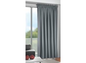 4005241691624 - Vorhang Bernd Gr 1 grau (anthrazit) B140cm H245cm Polyester Gardinen Fertigschal