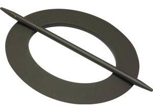 4003018196228 - Dekoklammer Dekoring Oval Kunststoff Gr 1 braun (dunkelbraun) 1 Stk Kunststoff Gardinenbefestigungen zum Drapieren