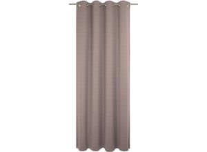 4004567439552 - Vorhang WIRTH Torbole rot (apricot) Gardinen 275cm Ösen 132cm Baumwolle Polyester nach Maß B132cm H275cm