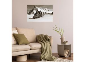 4067437104066 - Wandsticker QUEENCE The Mountain weiß B90cm H60cm T01cm Folie Wandtattoos Selbstklebend kinderleichte Anbringung