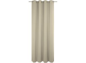 4004567494254 - Vorhang WIRTH Newbury grau (taupe) B130cm H345cm Baumwolle Polyester Gardinen nach Maß