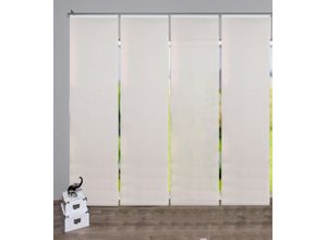 4056751206716 - Schiebegardine HOME WOHNIDEEN LOGI Gr 1 weiß (wollweiß) B60 H245 Polyester Gardinen HxB 245x60 inkl Befestigungszubehör