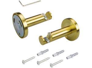 4016318167058 - Träger LIEDECO gold (goldfarben matt) Ø16 Gardinenstangenhalterungen für Gardinenstange Ø 16 mm