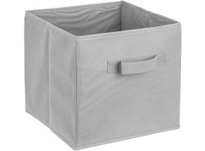 4002148900910 - Aufbewahrungsbox Faltbox grau B31cm H31cm T31cm Stoff Aufbewahrungsboxen Faltbox mit Griff